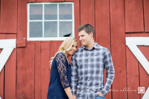 New Melle Engagement Photographer | Red Barn & Bridge